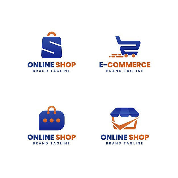 电子商务购物logo标志矢量图素材