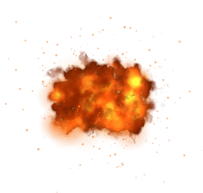 Explosion PNG-花瓣网