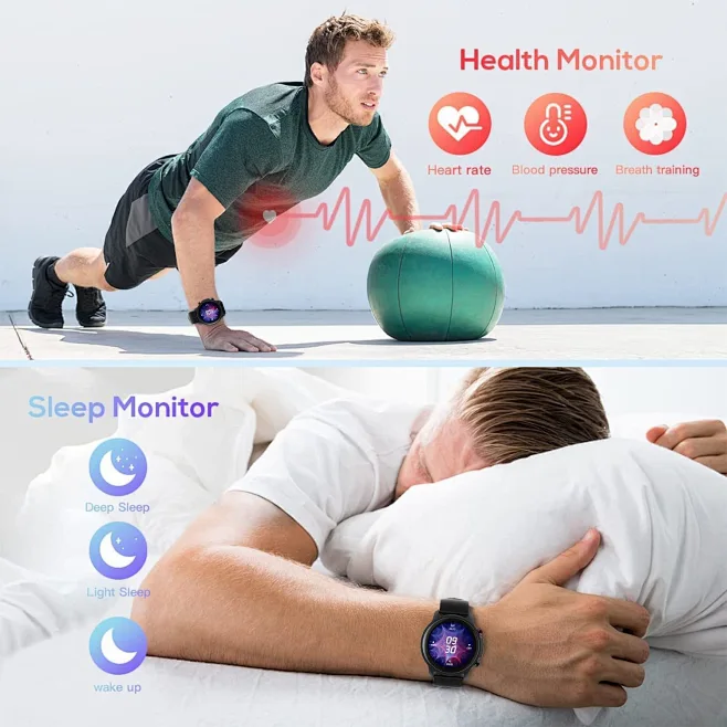 Amazon.com: Smart Watch, SKMEI Smartwatch with Fitness Tracker, IP68 ...