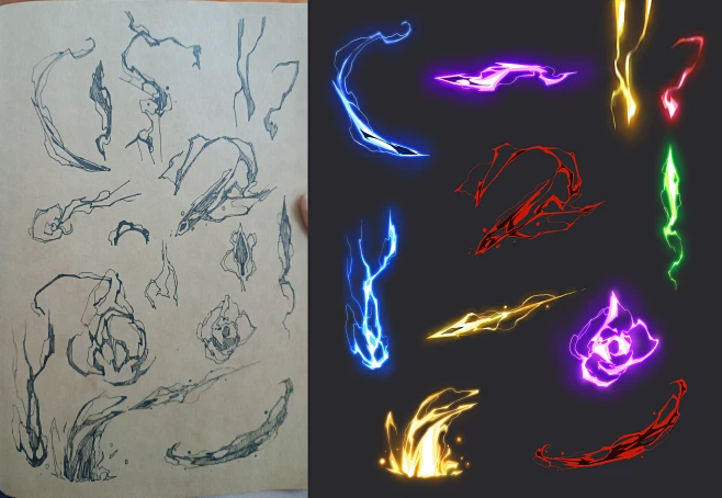 2D FX Sketches and Animation - April 2023-花瓣网