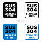 “sus304不锈钢”硬质、耐腐蚀合金信息标志