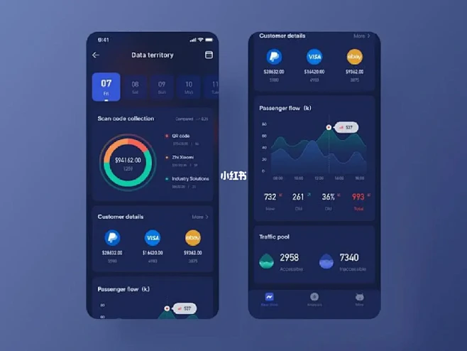 UI设计｜今日灵感｜科技风APP界面-花瓣网