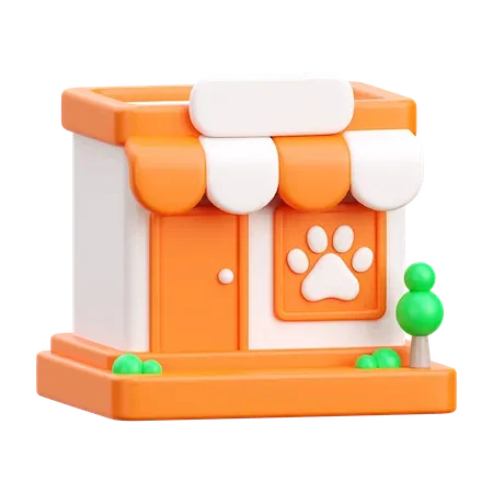 Pet Shop 3D Icon