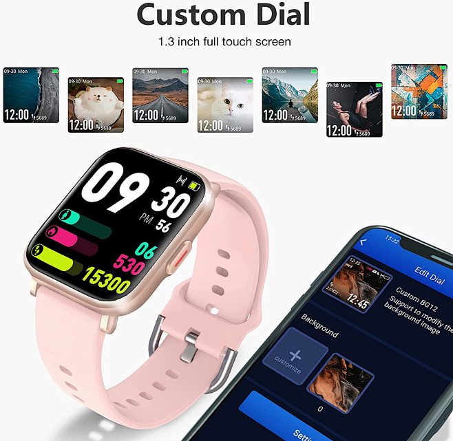 Amazon.com: Smart Watch for Android Phones iOS, KALINCO Swim Watch with ...