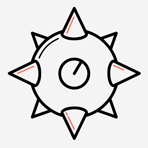 地雷尖锐爆炸图标_88ICON https://88icon.com 地雷 尖锐 爆炸 战争 陷阱 炸药 危险 冲突 尖刺