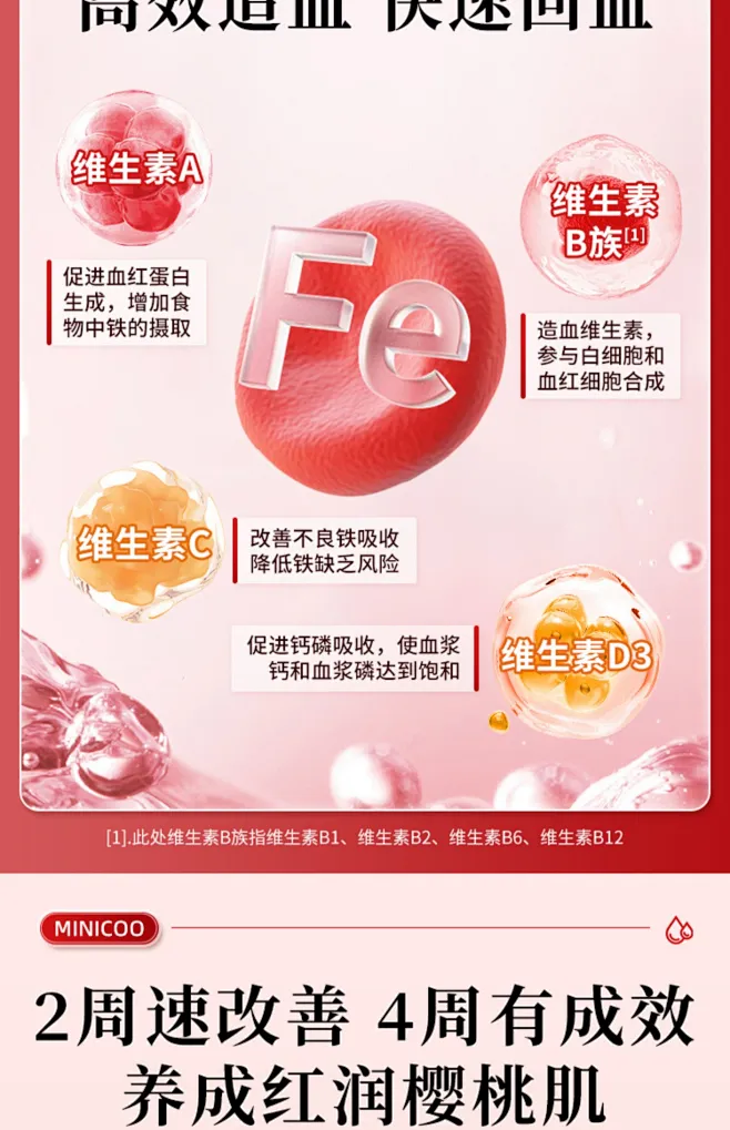 美国高端进口Minicoo补铁软糖贫血女性孕妇成人儿童补铁富铁软糖-tmall.com天猫-花瓣网