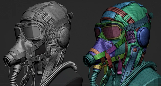 [UE5] Flight hat and gas mask-花瓣网