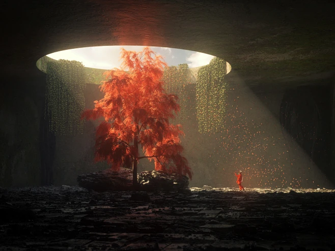 flora omega: last tree on earth, izzy xx : a warmup scene i built ...