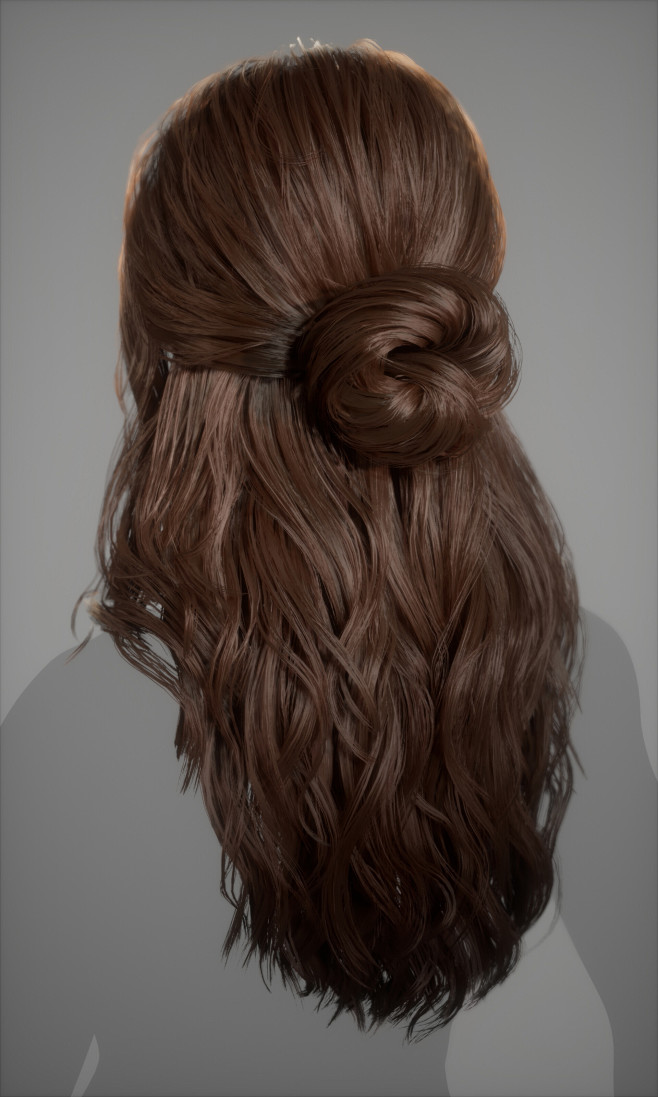 Real-Time Hair Styled in Blender, Isac Stahl : Real-Time Hair project I ...