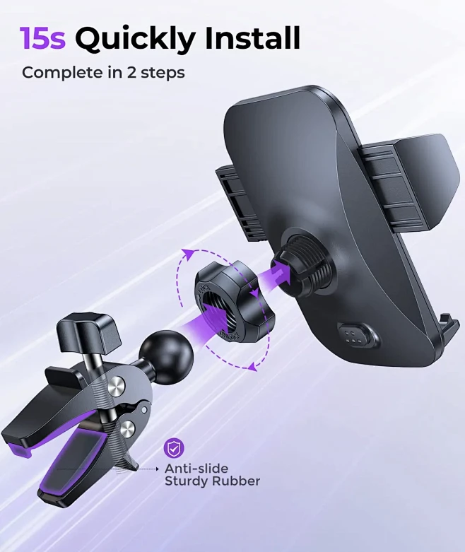 Amazon.com: 2022 Upgraded Car Phone Holder, [ Military-Grade Protection ...