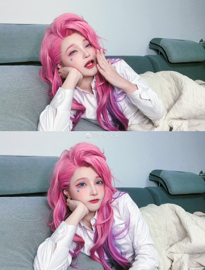 置顶 #S10总决赛# #LOL新英雄萨勒芬妮# seraphine cos 自拍镜像⚠️ 终于等到这一刻！SN小狮子加油！ 啭 捉一位100 ...