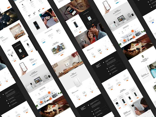 Ring Overview clean typography interface minimal website ux ui design-花瓣网