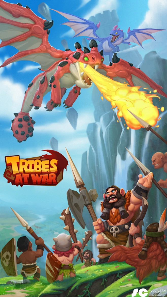 从2016到今天 基本投身在【Tribes At War】的这款研发上面 17年基本都在绘制美宣上 当然也参与了兵种的前期概念与部分英雄的设计 ...