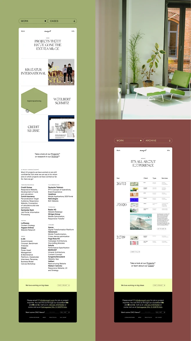 Website Design portfolio studio design studio Project Portfolio Design ...