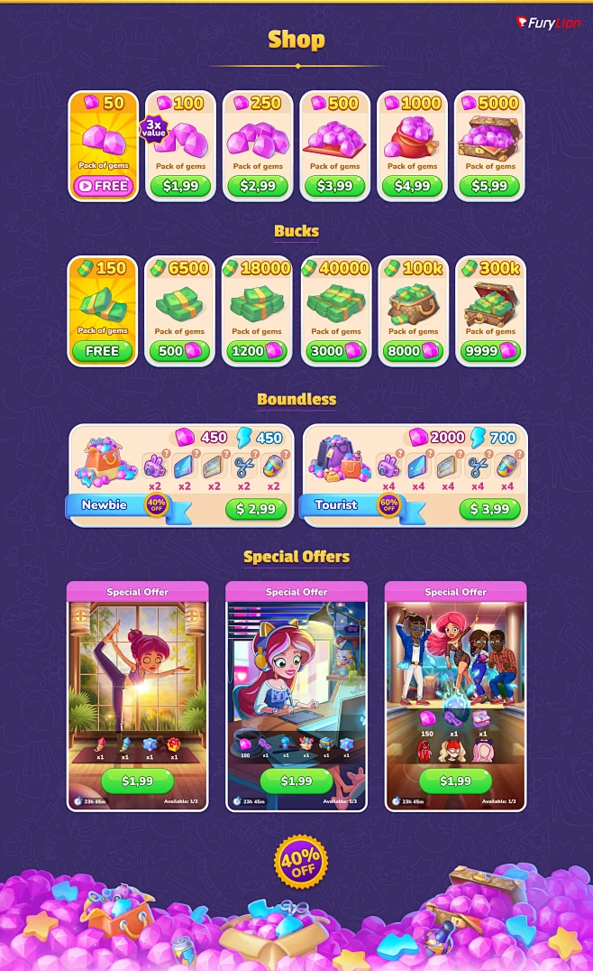 UI art for mobile game Jess's Stories-花瓣网