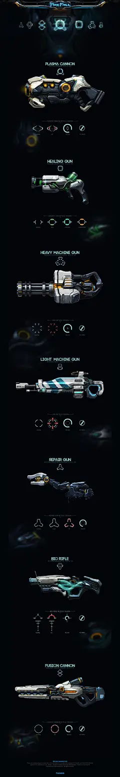 Sci-fi Weapon Concept & Reticle Design for Firefall-花瓣网