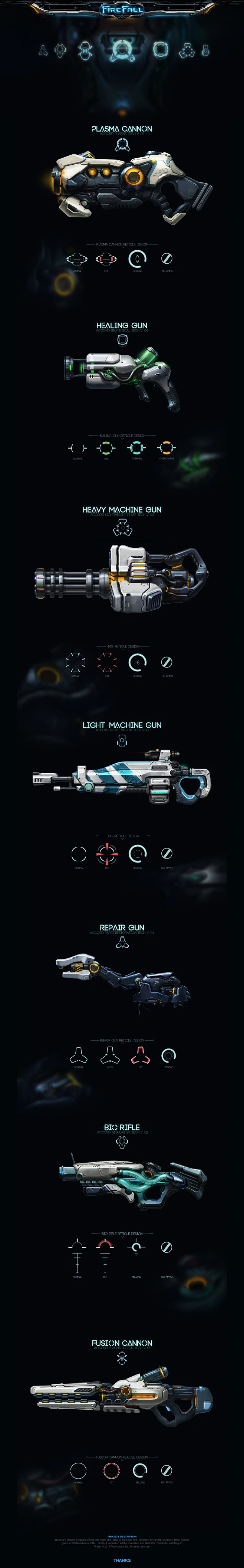 Sci-fi Weapon Concept & Reticle Design for Firefall-花瓣网