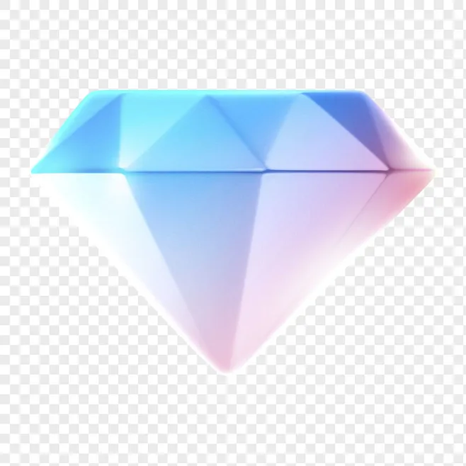 Diamond png icon sticker, 3D rendering, transparent background-花瓣网