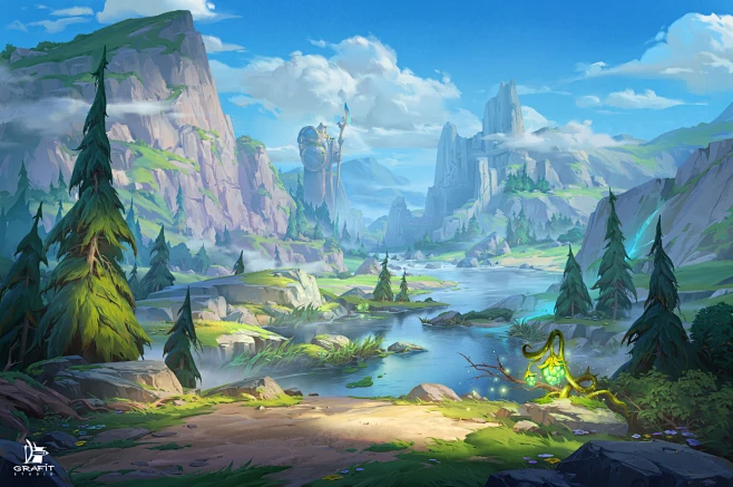 River and Summer Backgrounds for Wild Rift-花瓣网