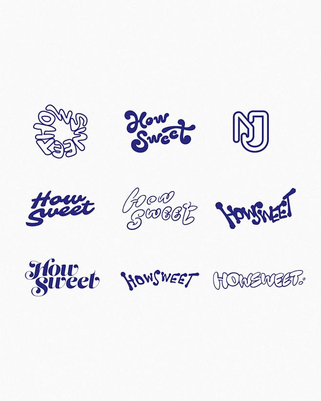 NewJeans 'How Sweet' 专辑 LOGO设计 字体设计