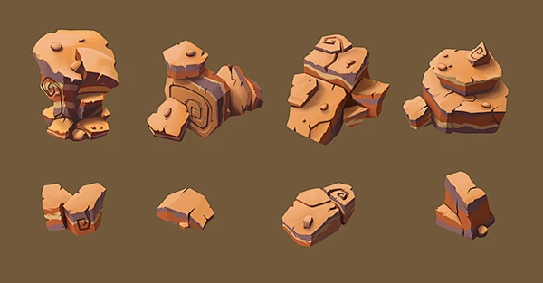 Art assets for Go Go Armadillo game : Art assets created for Go Go ...