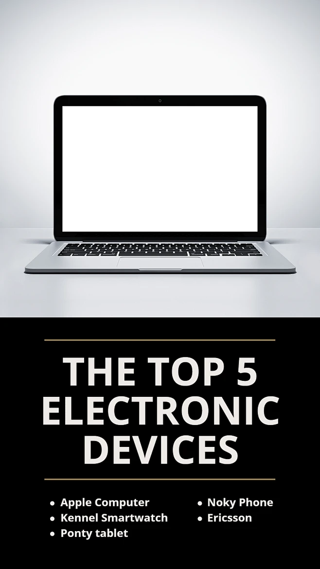 Simple Electronics Devices List Recommendation Ecommerce Story素材-花瓣网
