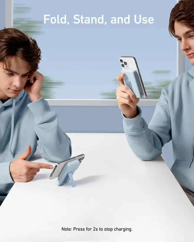 Anker 633 Magnetic Battery : 2-in-1: The charger wirelessly charges ...