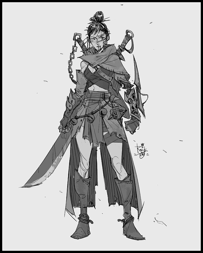 Some Wu Xia Female Character Variants-花瓣网