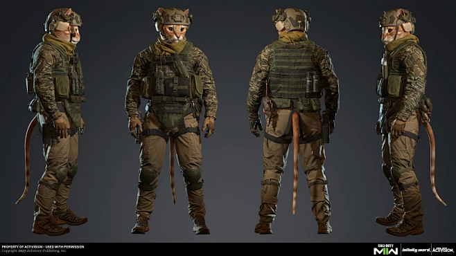 Call of Duty: Modern Warfare 2 - Cat operator Whisker Tango-花瓣网