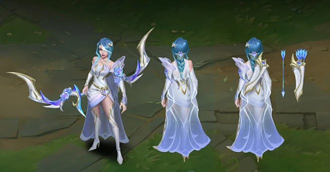 League of Legends WildRift：Crystal Rose Ashe图片_角色设计图片素材-花瓣网