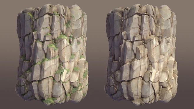 Stylized Cliff Tile, Bo Kyung Park : Stylized Cliff Tile by Bo Kyung Park on ArtStation.-花瓣网