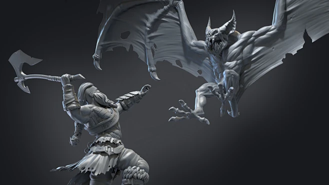 Handpainted Goblin, Victor-Emmanuel Pancrazi : Team Project -Low-poly hand-painted character ...