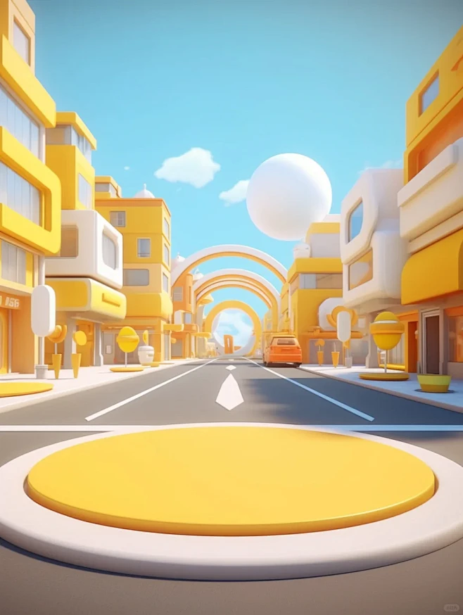 AI造景｜双11大促C4D海报背景 附咒语-花瓣网