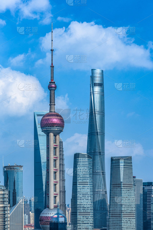东方明珠塔,上海,上海环球金融中心,总部大楼,垂直画幅,办公室,正面视角,未来,外立面,无人