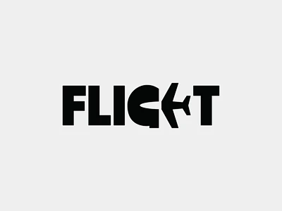 flight airplane black branding design flight fly logo negative space ...