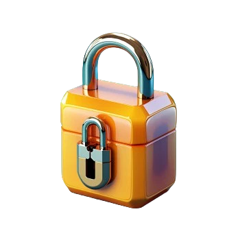 susheng_3D_lock_3D_icon_cartoon_clay_simple_structure_cute_glos ...