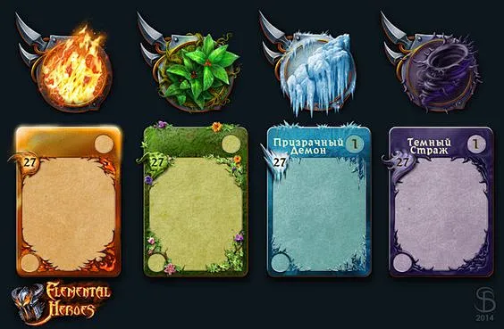 Elemental Cards, Ser ...: -花瓣网