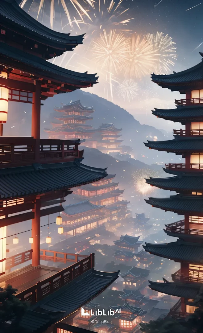 (LIb首发)CG古风大场景类-LoRA-不爱吃鱼-LiblibAI-花瓣网