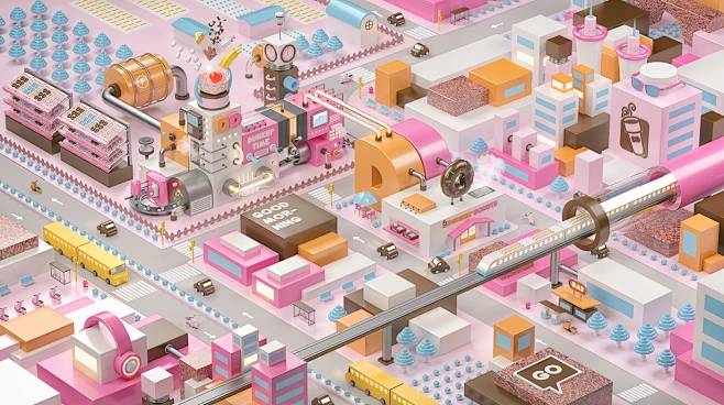 C4D on Behance-花瓣网