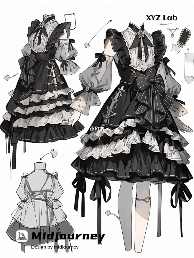 黑白风lo裙yyds-花瓣网