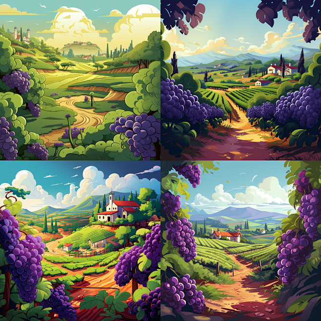 mj20014__Grape_farm_cartoon_style_43b9ce06-2653-4344-b436-c2ab3aef7f73