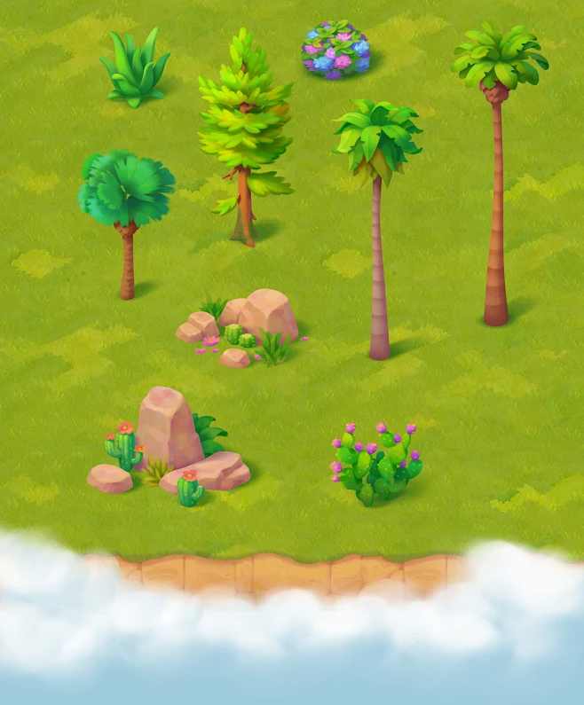 2d game cartoon casual game concept art Environment design game design ...