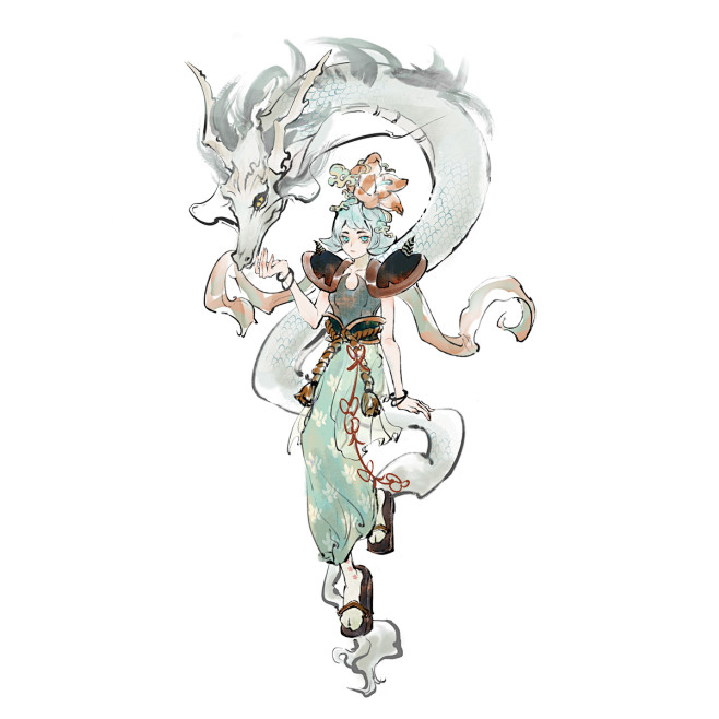 姑射神女_Furot__插画师作品_涂鸦王国gracg.com