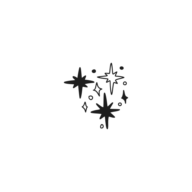 神秘星系月亮星星蝴蝶头像手绘剪贴画矢量图案免抠PNG手账素材 (68)-花瓣网