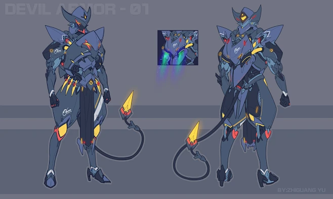 Devil armor-花瓣网