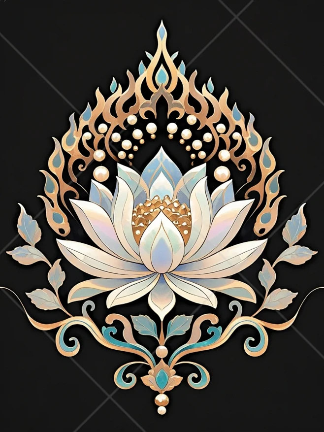 救命！这莲花纹样也太仙了 - 小红书-花瓣网