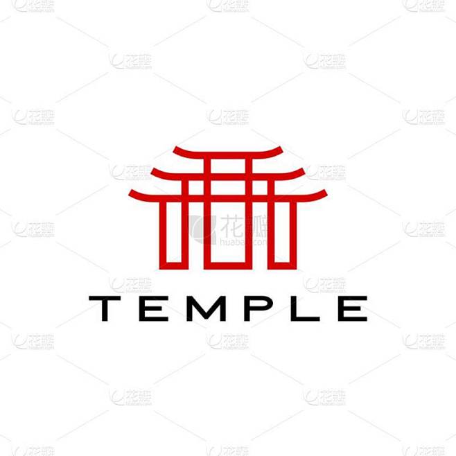 庙宇标志矢量图标说明