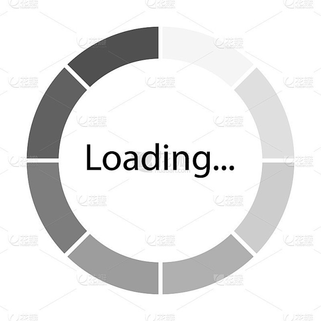 加载图标矢量为您的网站设计，徽标，应用程序，UI。插图