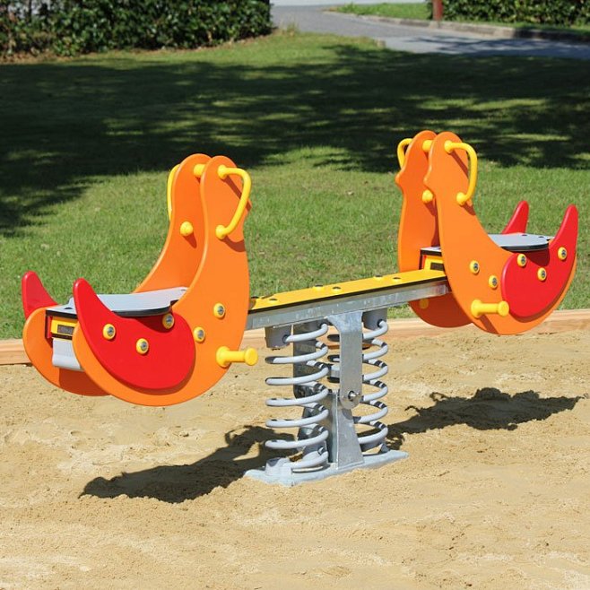 Bird Sit On Spring Seesaw Mobile