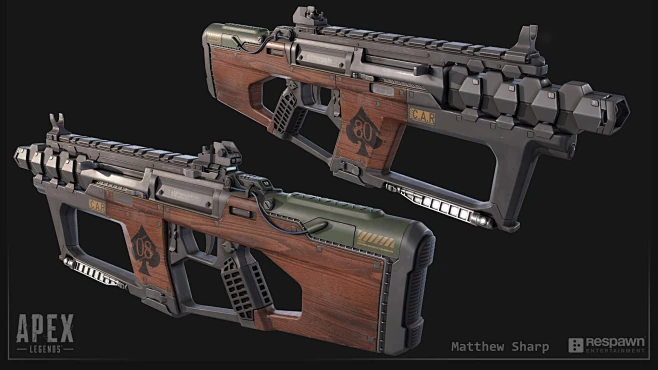 Apex Legends - "Rich Mahogany" Legendary C.A.R. SMG-花瓣网